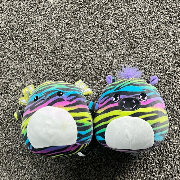 Squishmallows | Toys | Squishmallow Set 2 Zebra Print | Poshmark